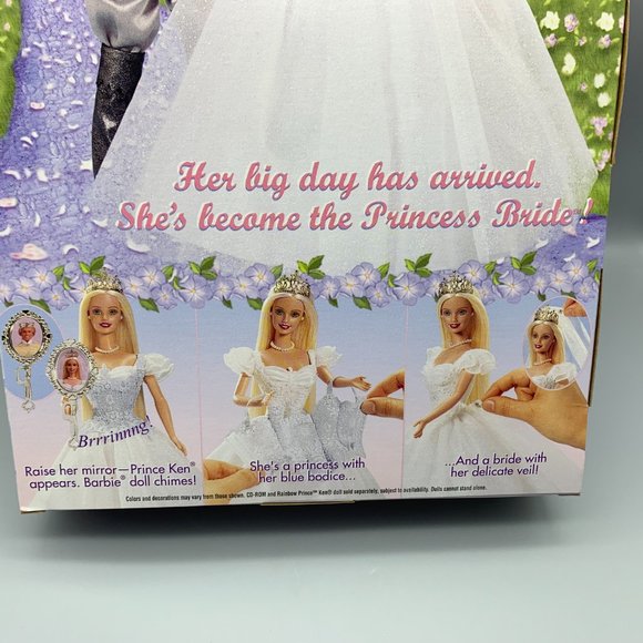Mattel | Toys | New Barbie Princess Bride Doll 200 Mattel With White ...